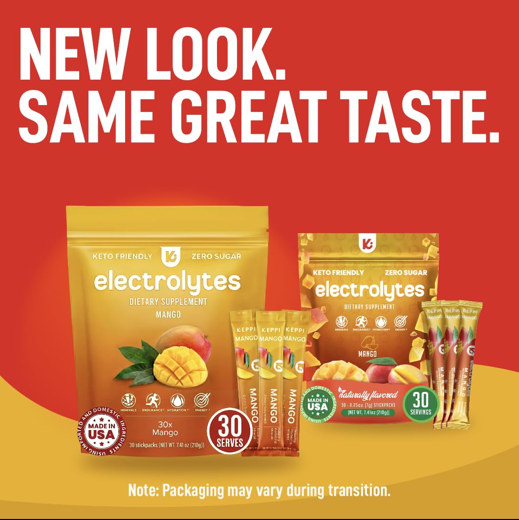 Keppi electrolyte packets for energy