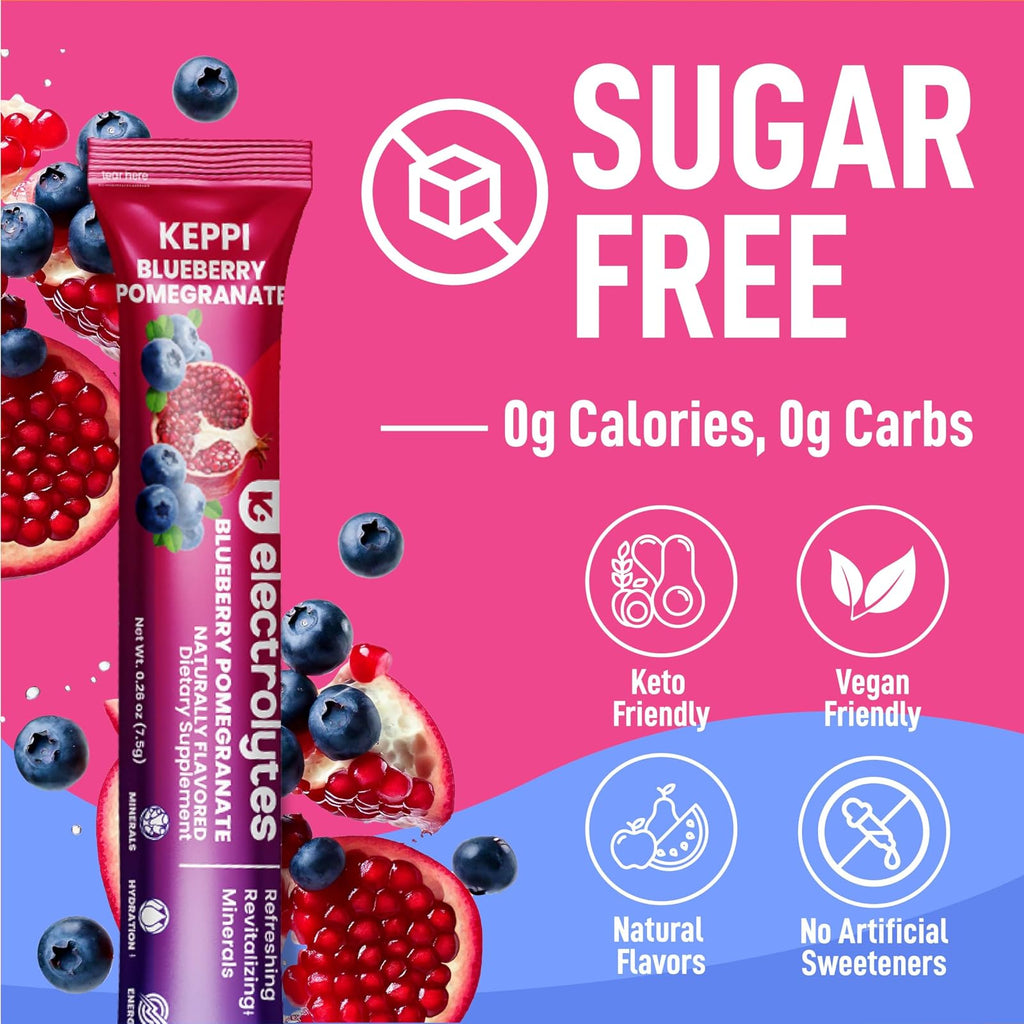 Keppi electrolyte packets for on-the-go