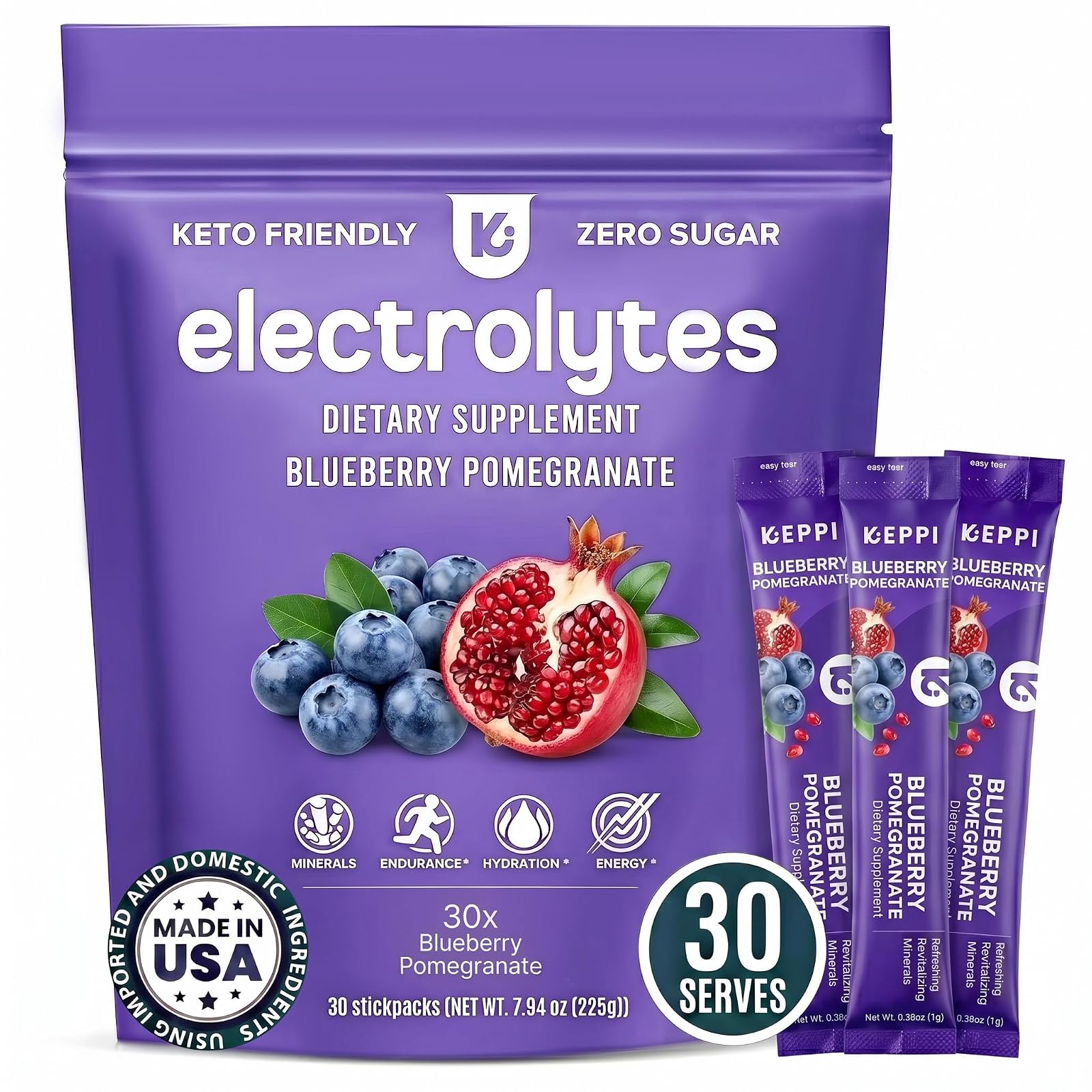 Keppi electrolytes powder for hydration