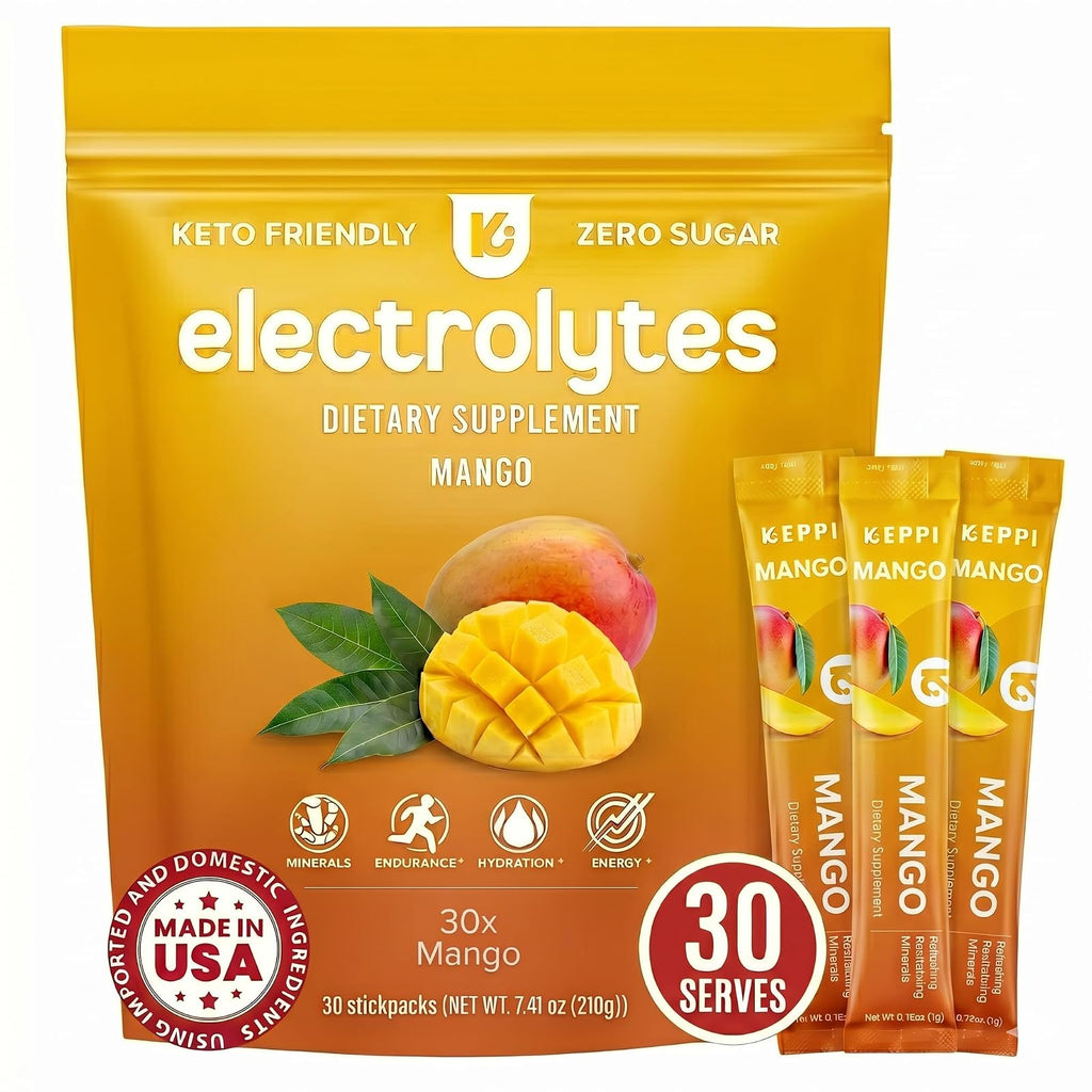 Keppi electrolytes powder mango flavour