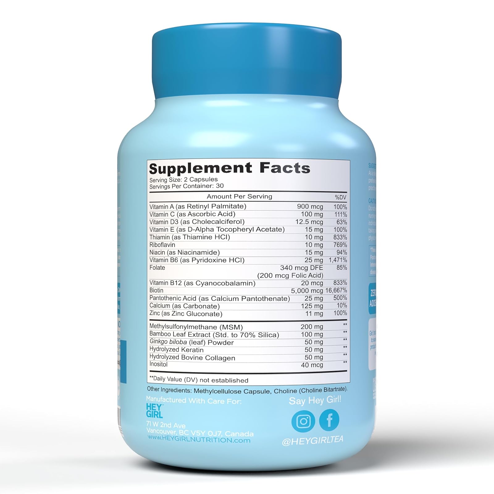 keratin enriched hair vitamins capsules
