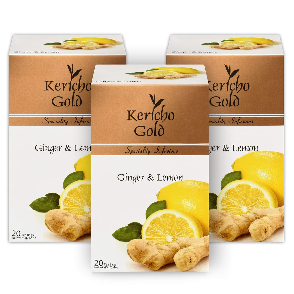 Kericho Gold lemon ginger tea bags