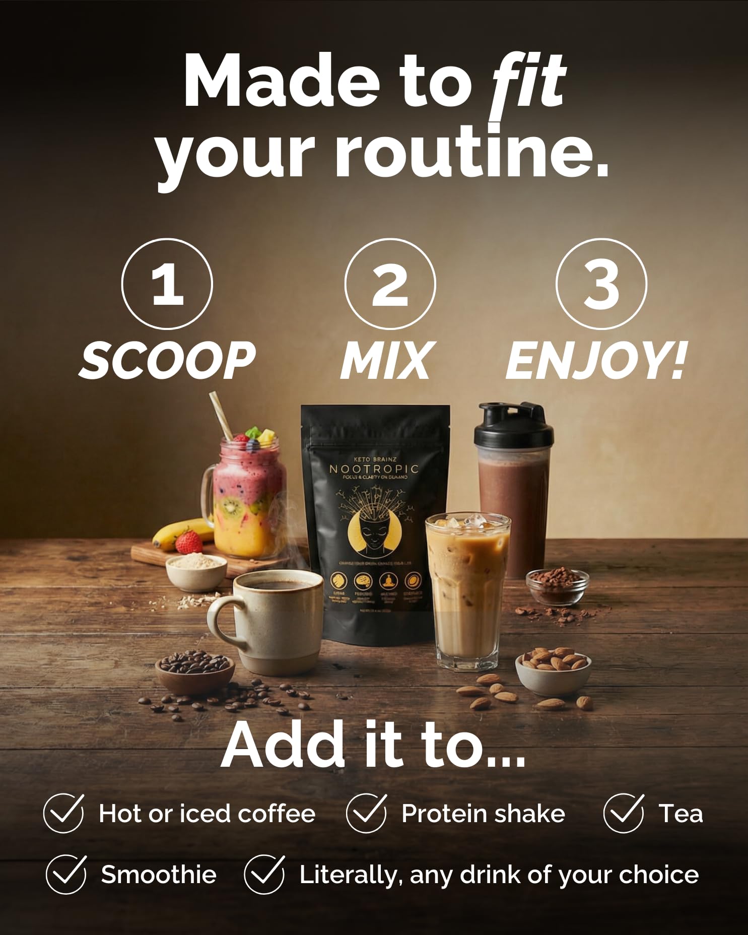 Keto Brainz creamer for enhanced productivity