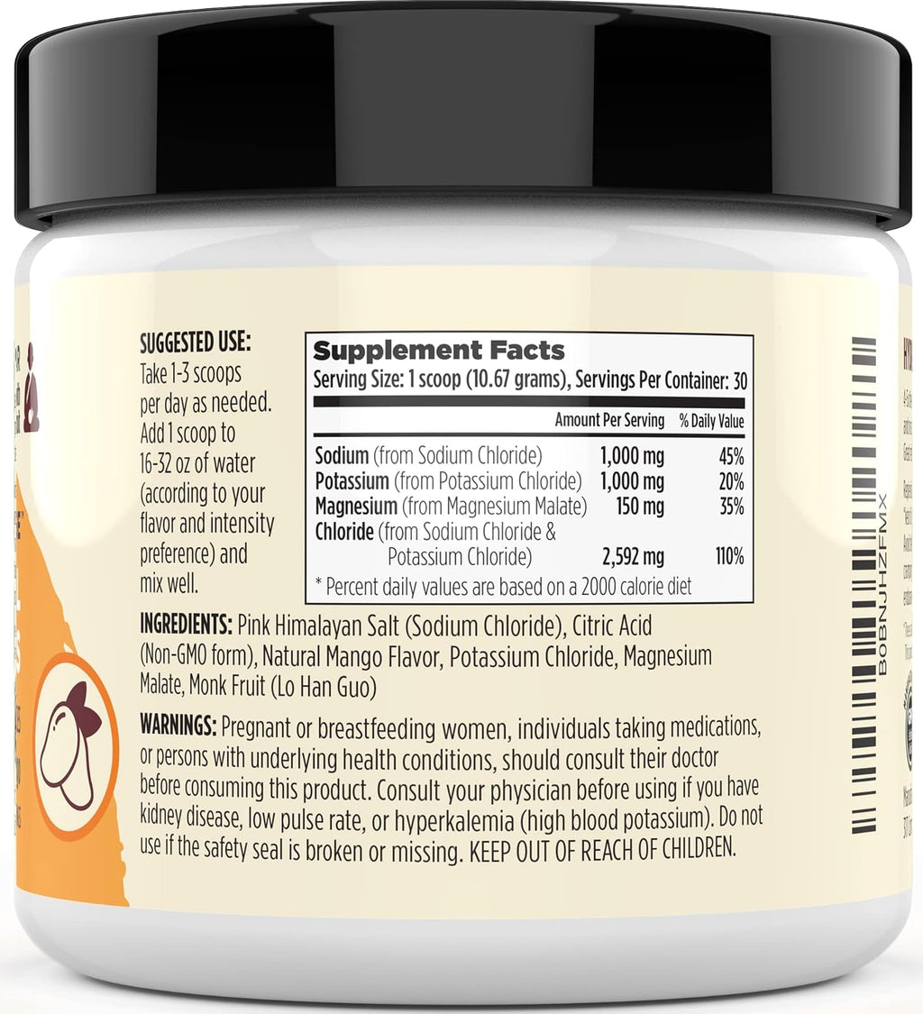 Keto electrolyte powder for muscle recovery