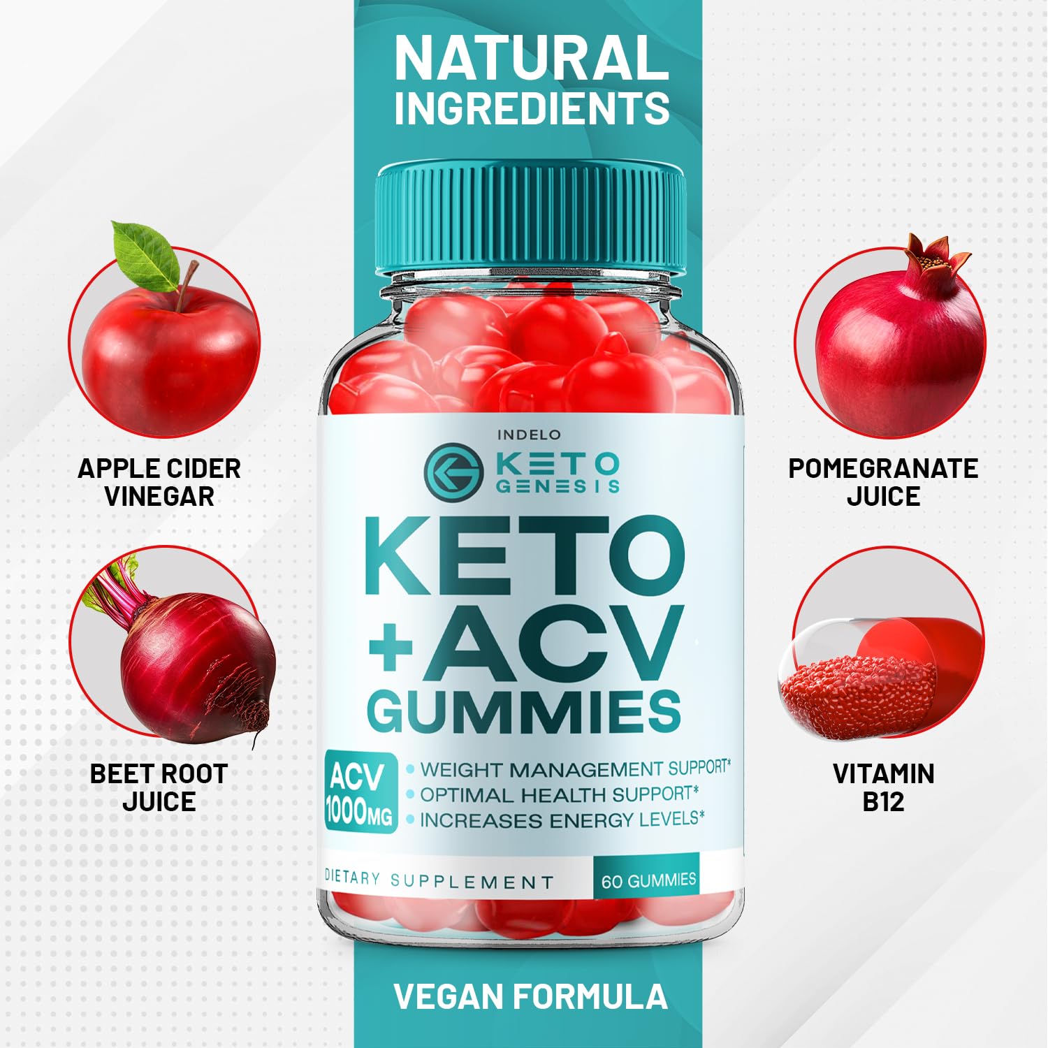 Keto-friendly blended vitamin supplements
