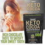 Keto-friendly chocolate beverage