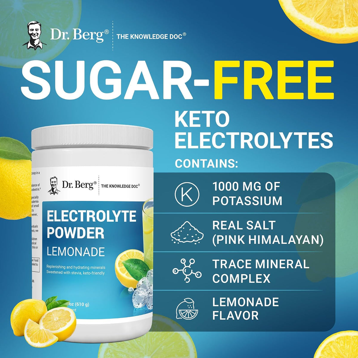 Keto-friendly electrolyte powder for recovery