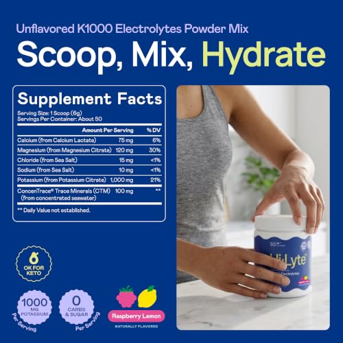 Keto-friendly electrolyte supplement powder