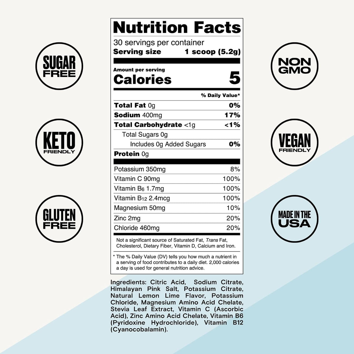 keto-friendly electrolyte supplement powder
