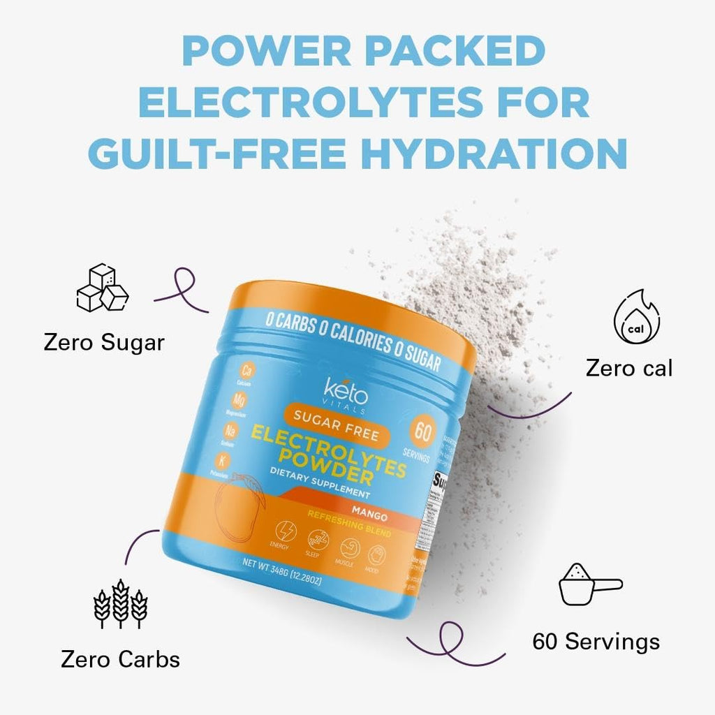 Keto-friendly electrolytes for muscle recovery