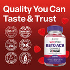 Keto-friendly gummy supplements