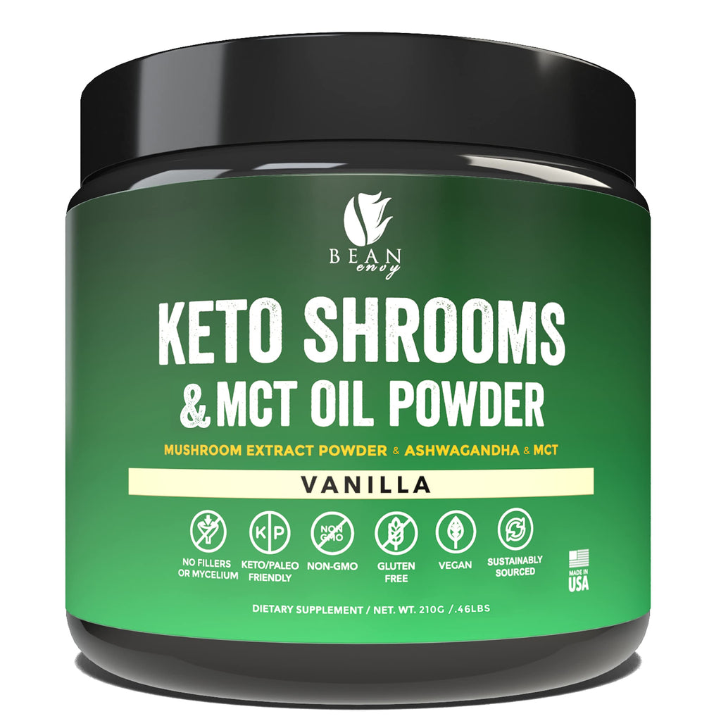 Keto-friendly mushroom powder blend