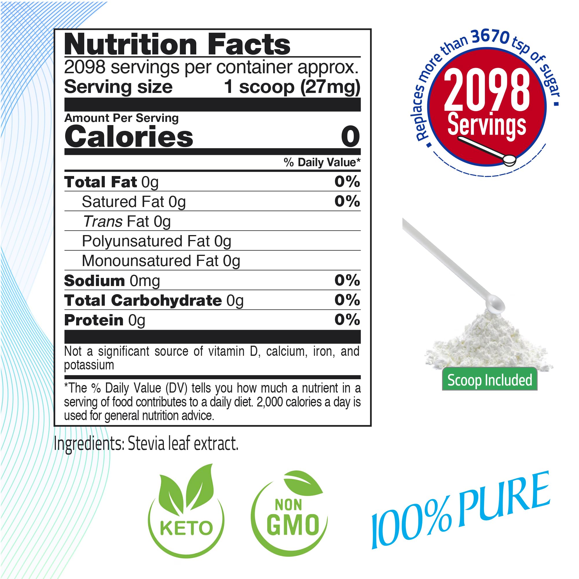 keto friendly stevia leaf extract