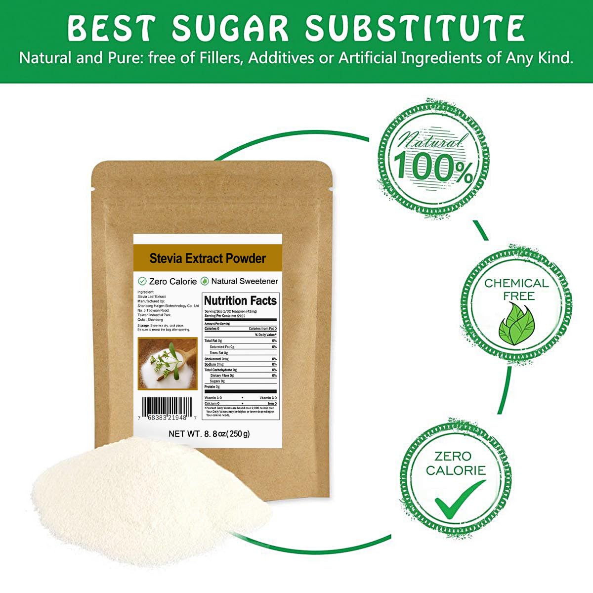 keto friendly stevia powder option