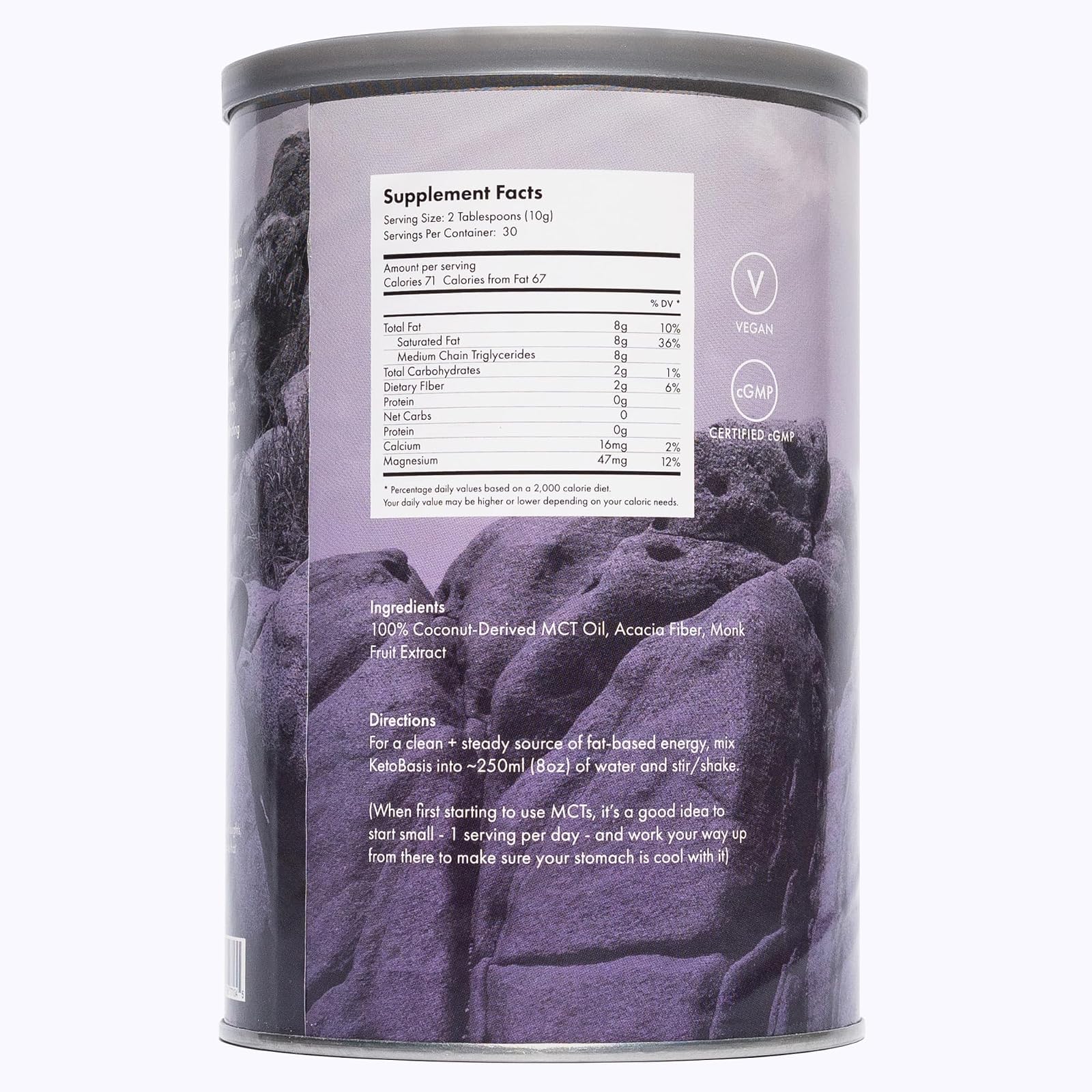 Keto-friendly Synchro MCT oil powder