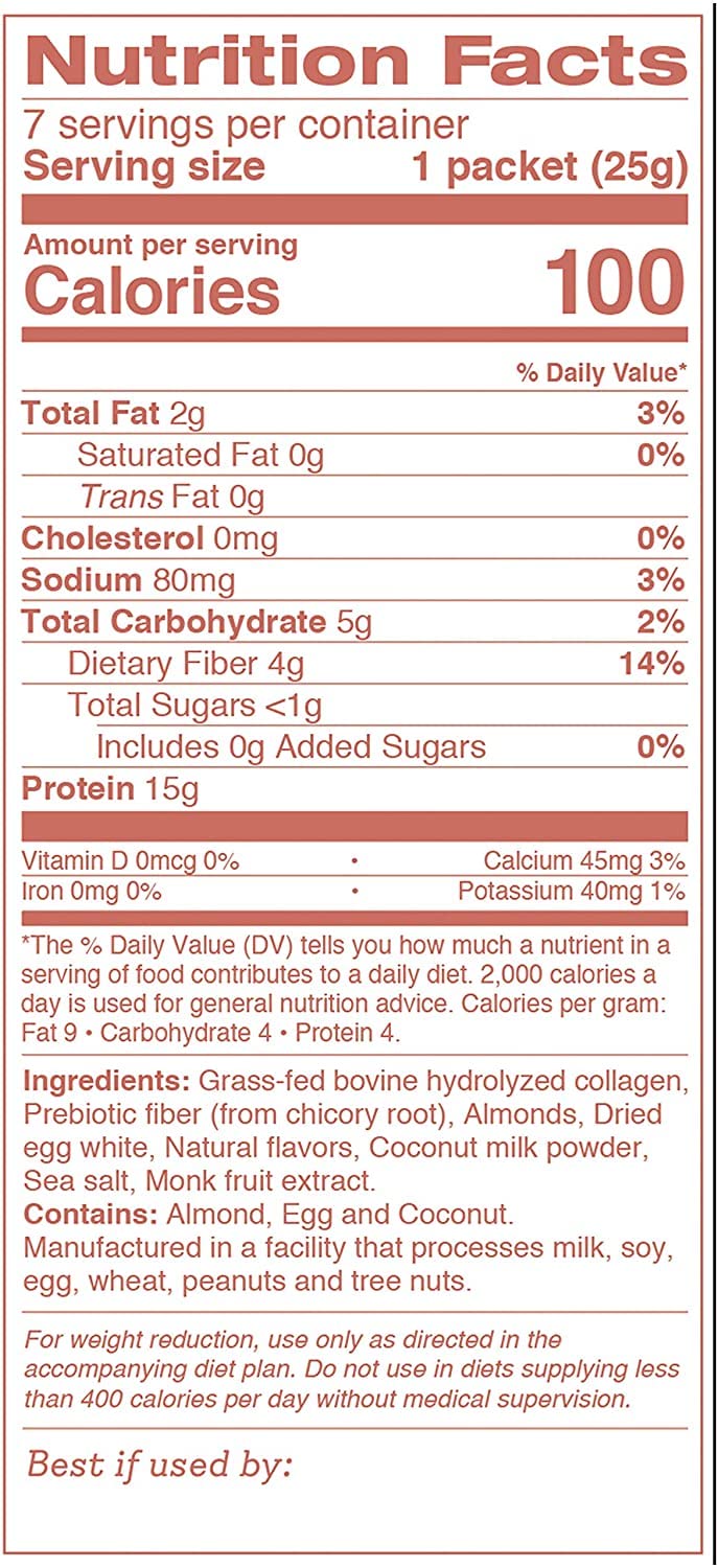 Keto-friendly vanilla almond shake