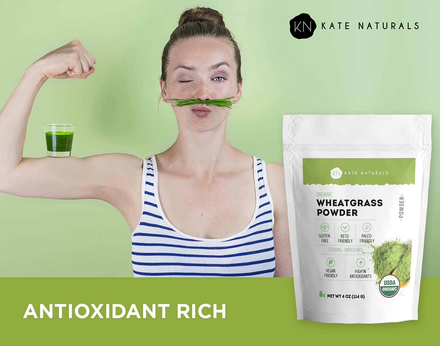Keto-friendly wheat grass powder benefits