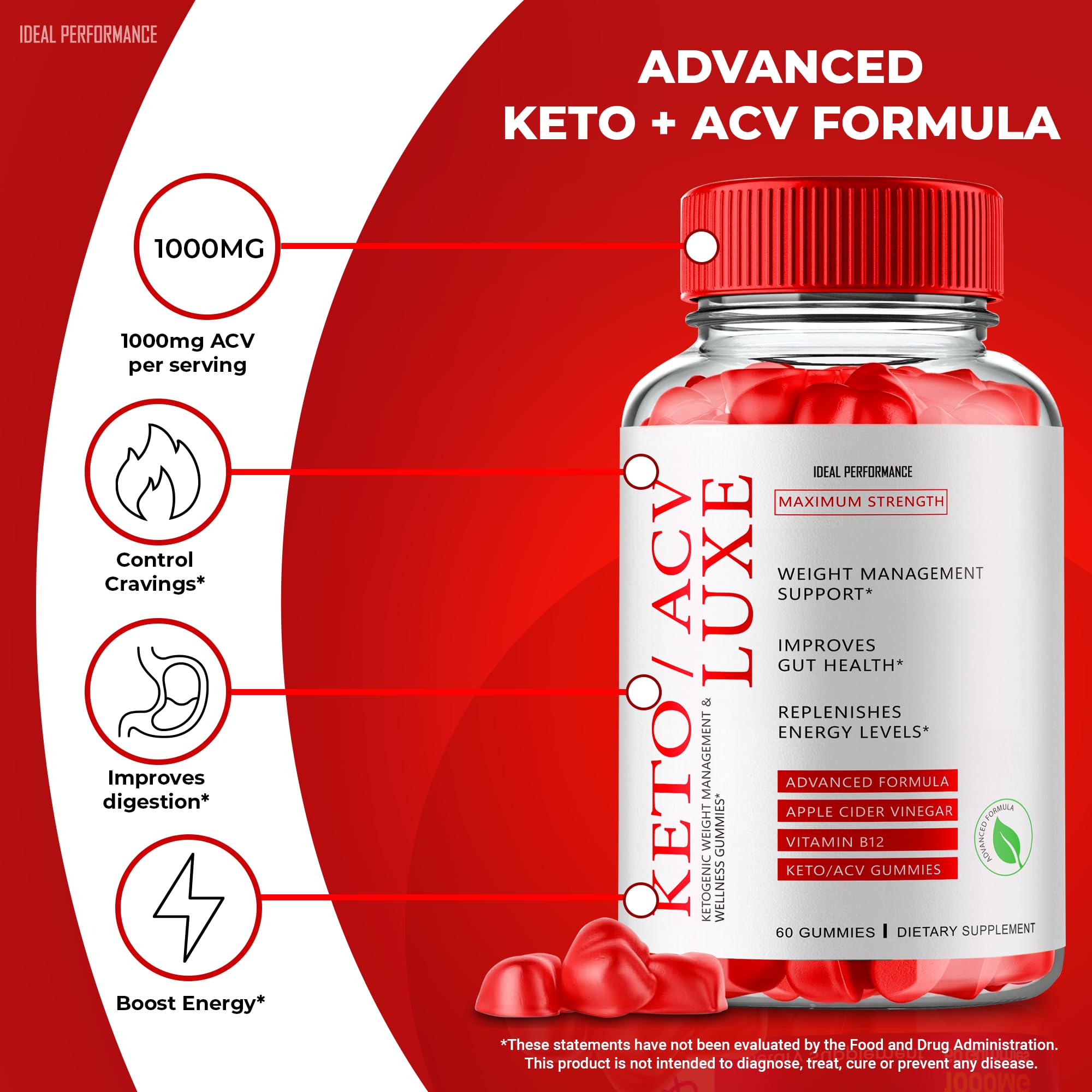 Keto Luxe gummies for digestive health