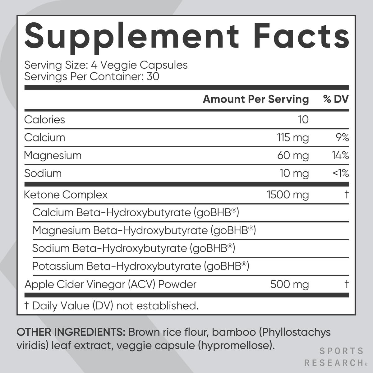 Keto Plus apple cider vinegar supplement
