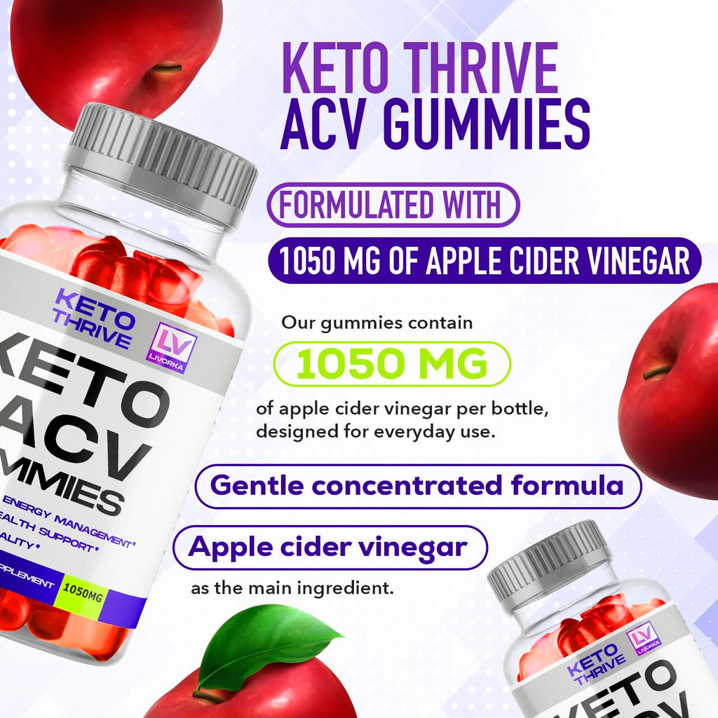 Keto Thrive ACV gummies with vitamins