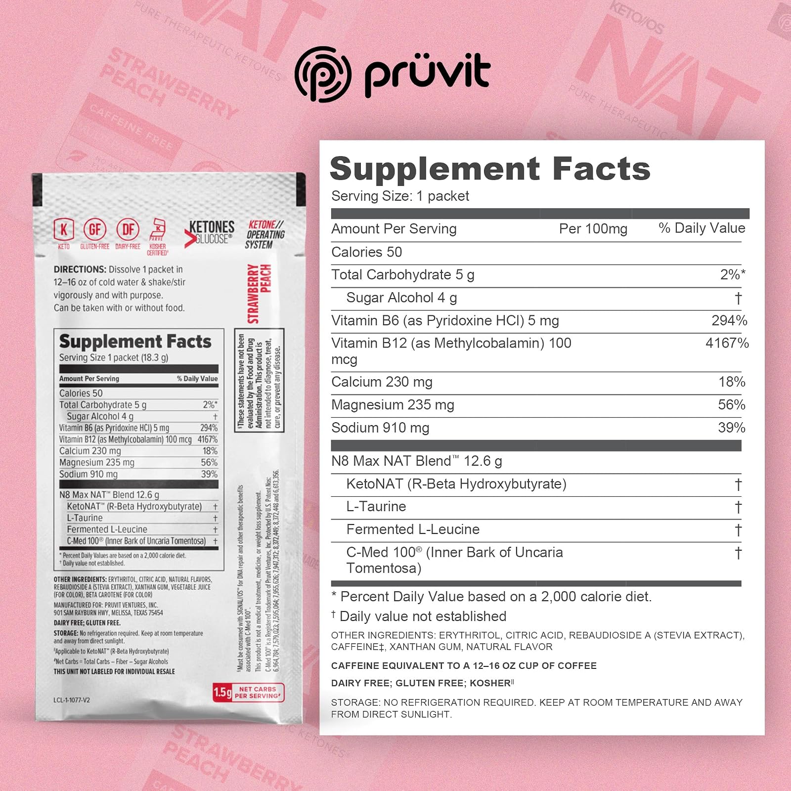 Keto weight management supplements by PRÜVIT