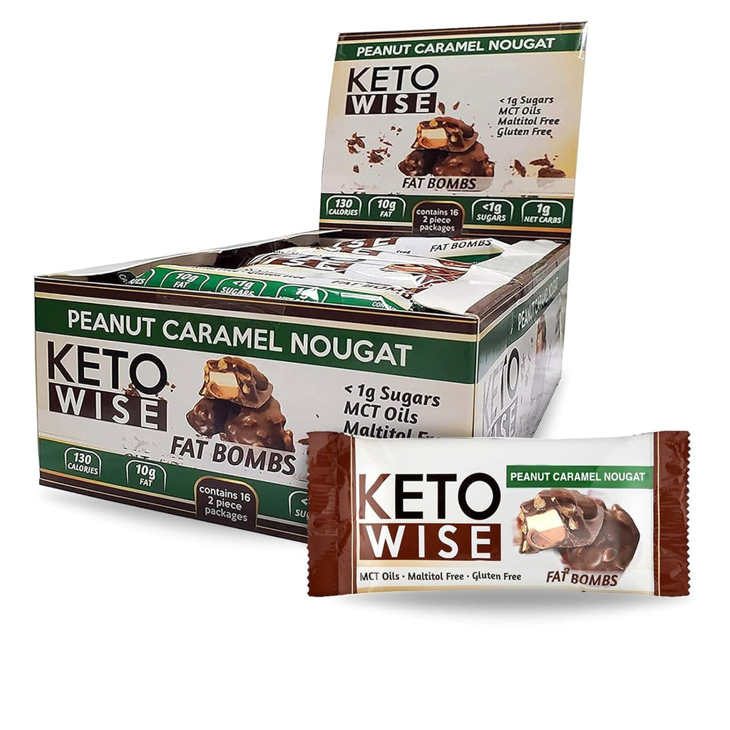 Keto Wise fat bombs peanut caramel