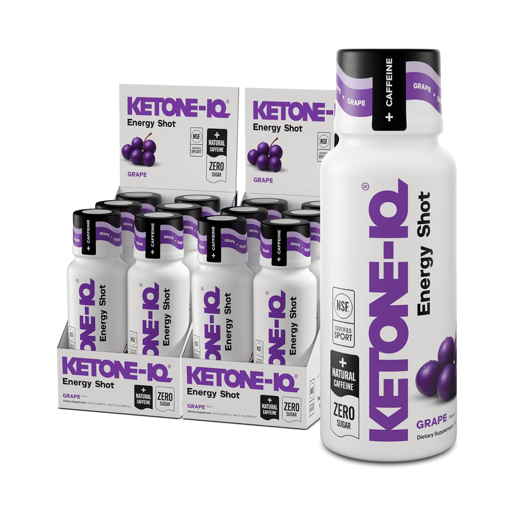 Ketone-IQ grape caffeine shots