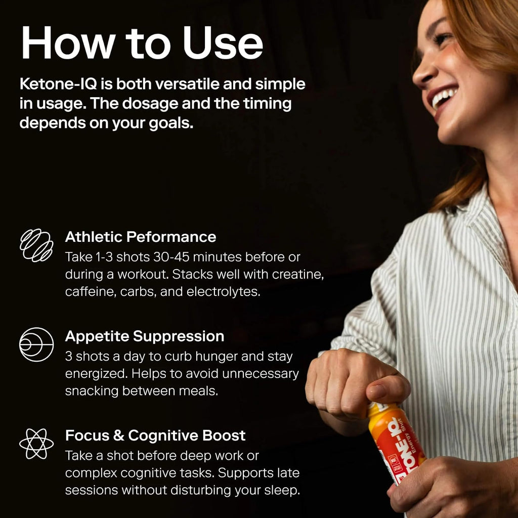 Ketone shots for enhanced performance