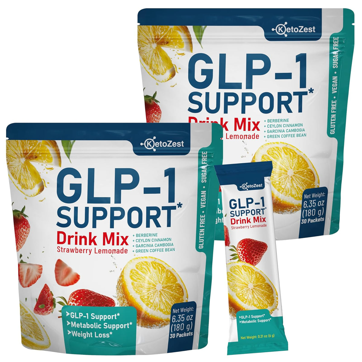 KetoZest GLP-1 drink mix powder