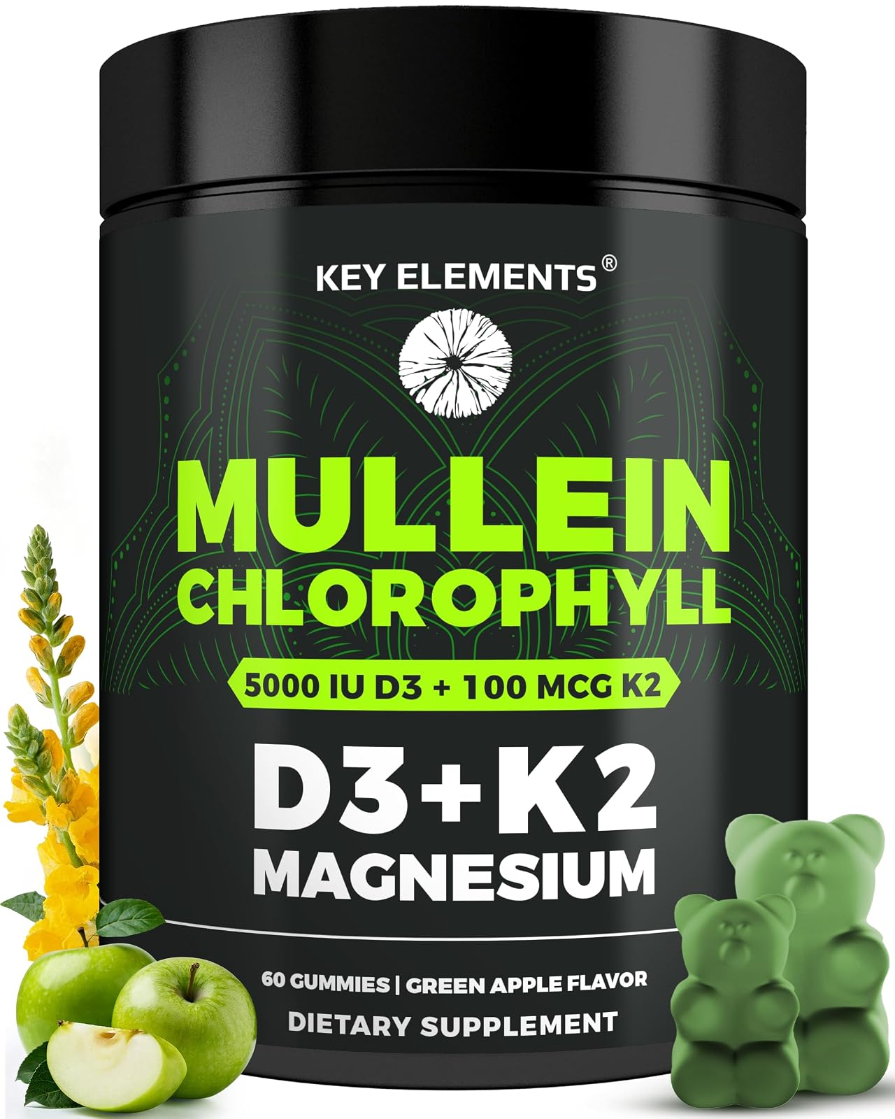 KEY ELEMENTS Mullein gummies for lung health