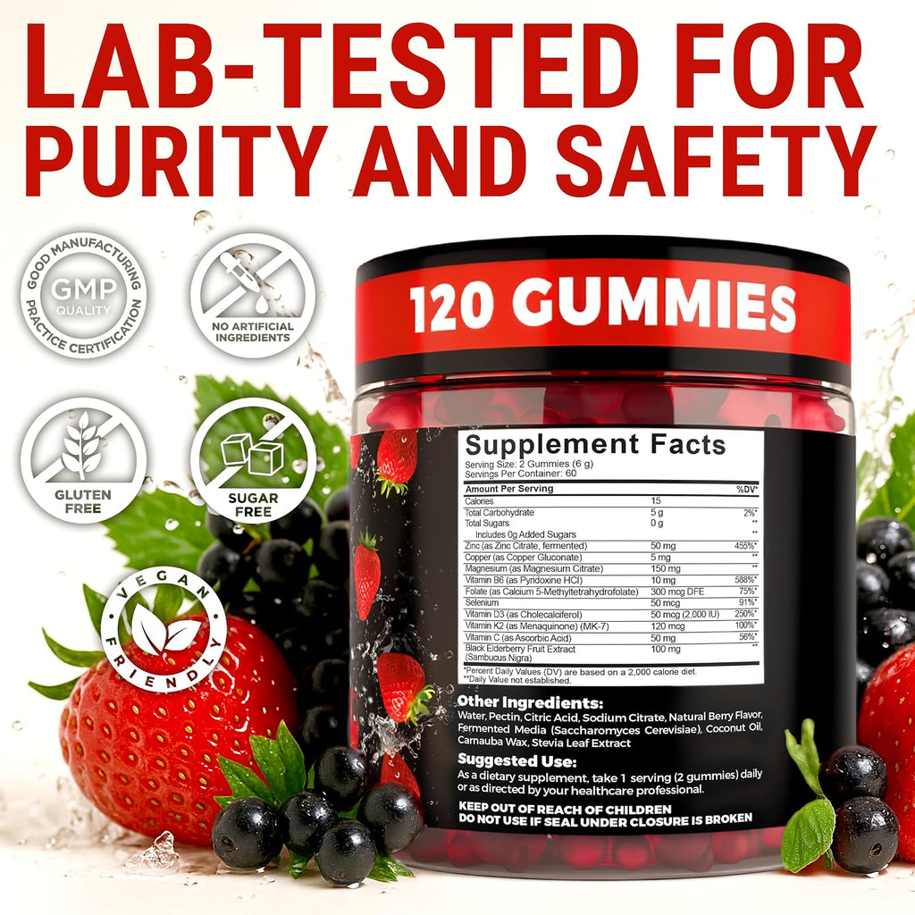 KEY ELEMENTS zinc gummies for cold season