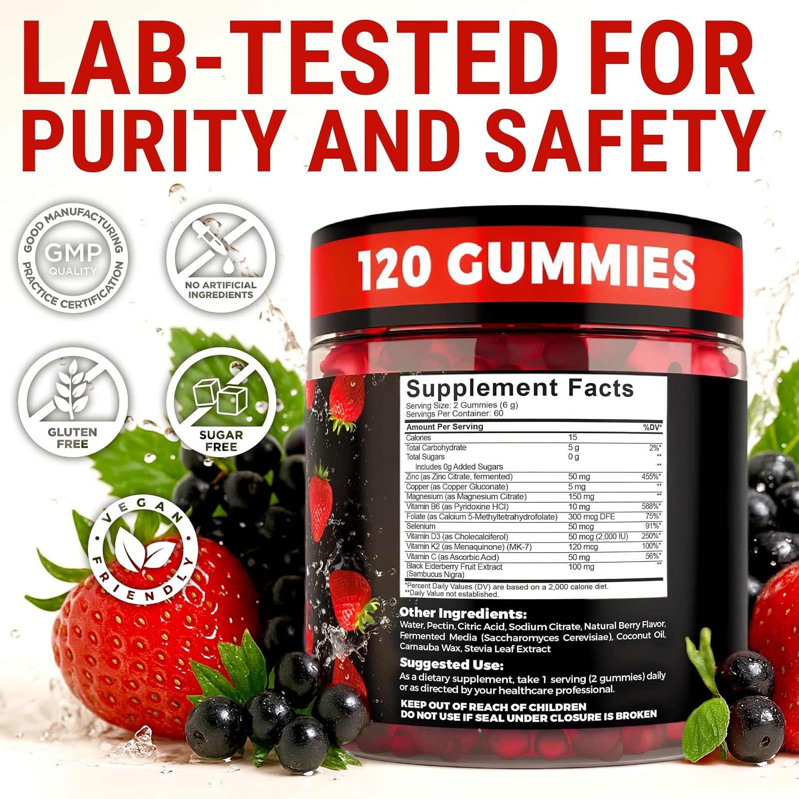 KEY ELEMENTS zinc gummies for cold season