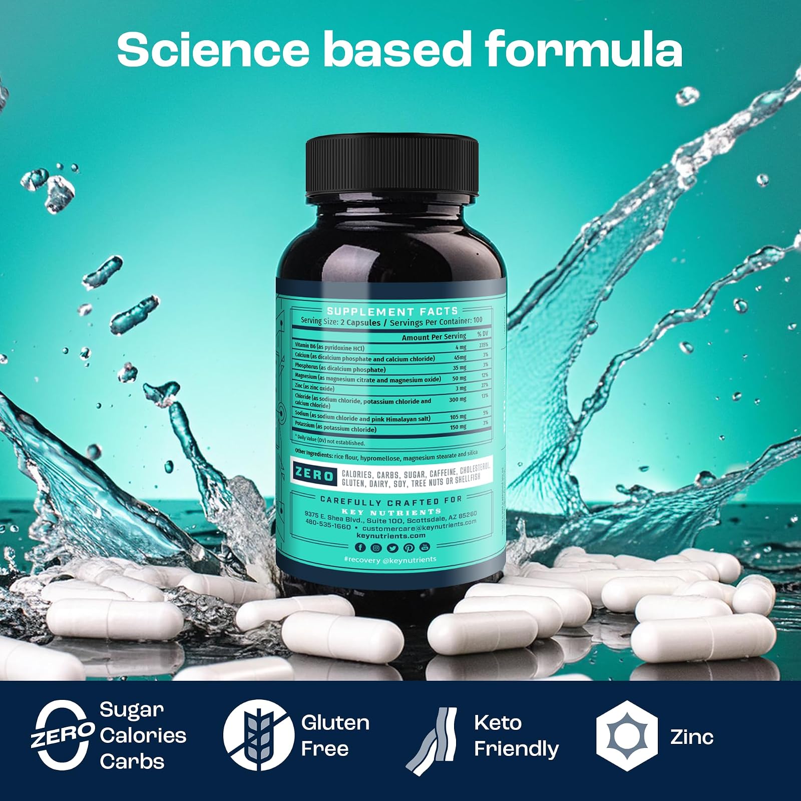 KEY NUTRIENTS electrolyte tablets for recovery