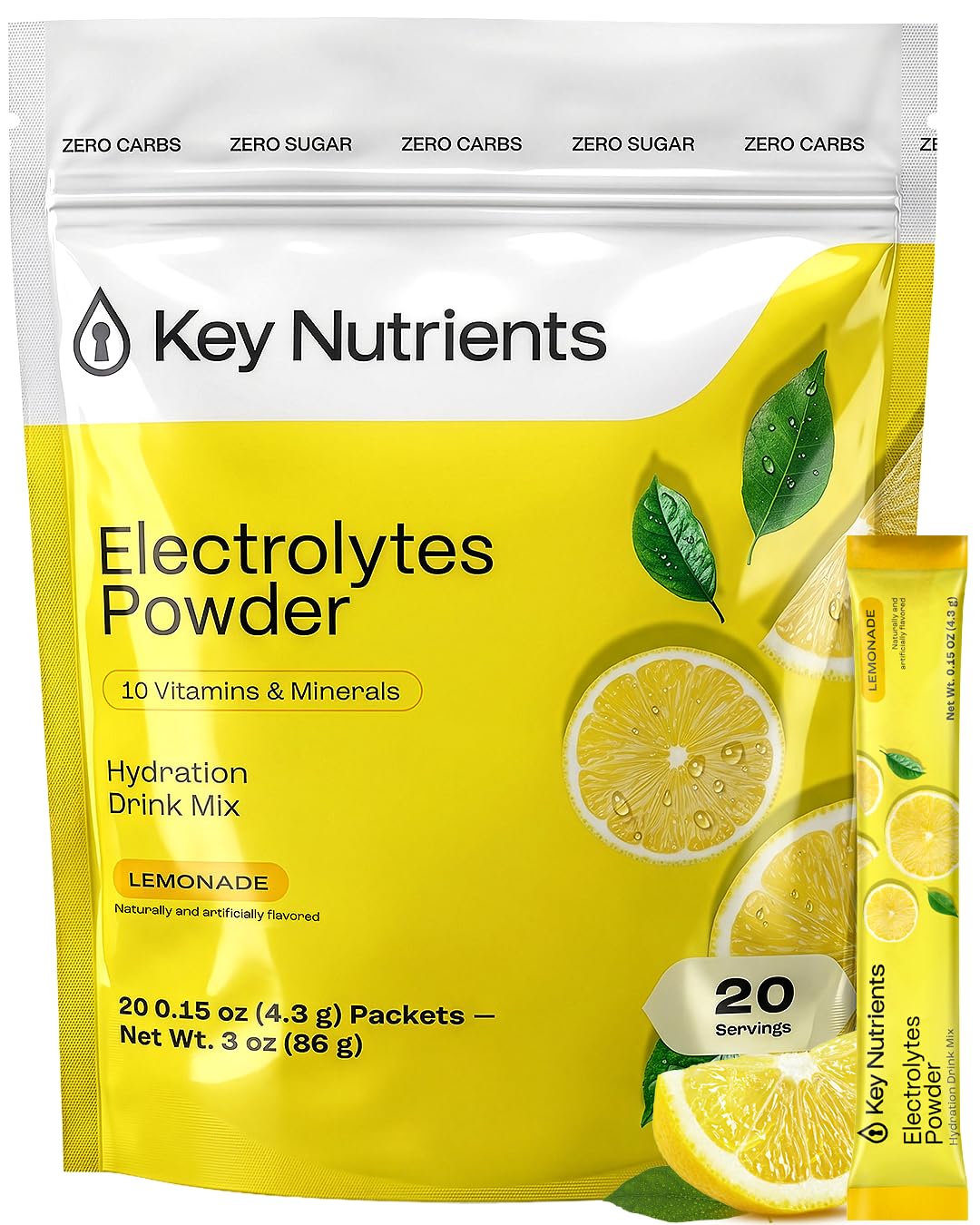 KEY NUTRIENTS lemonade multivitamin packets