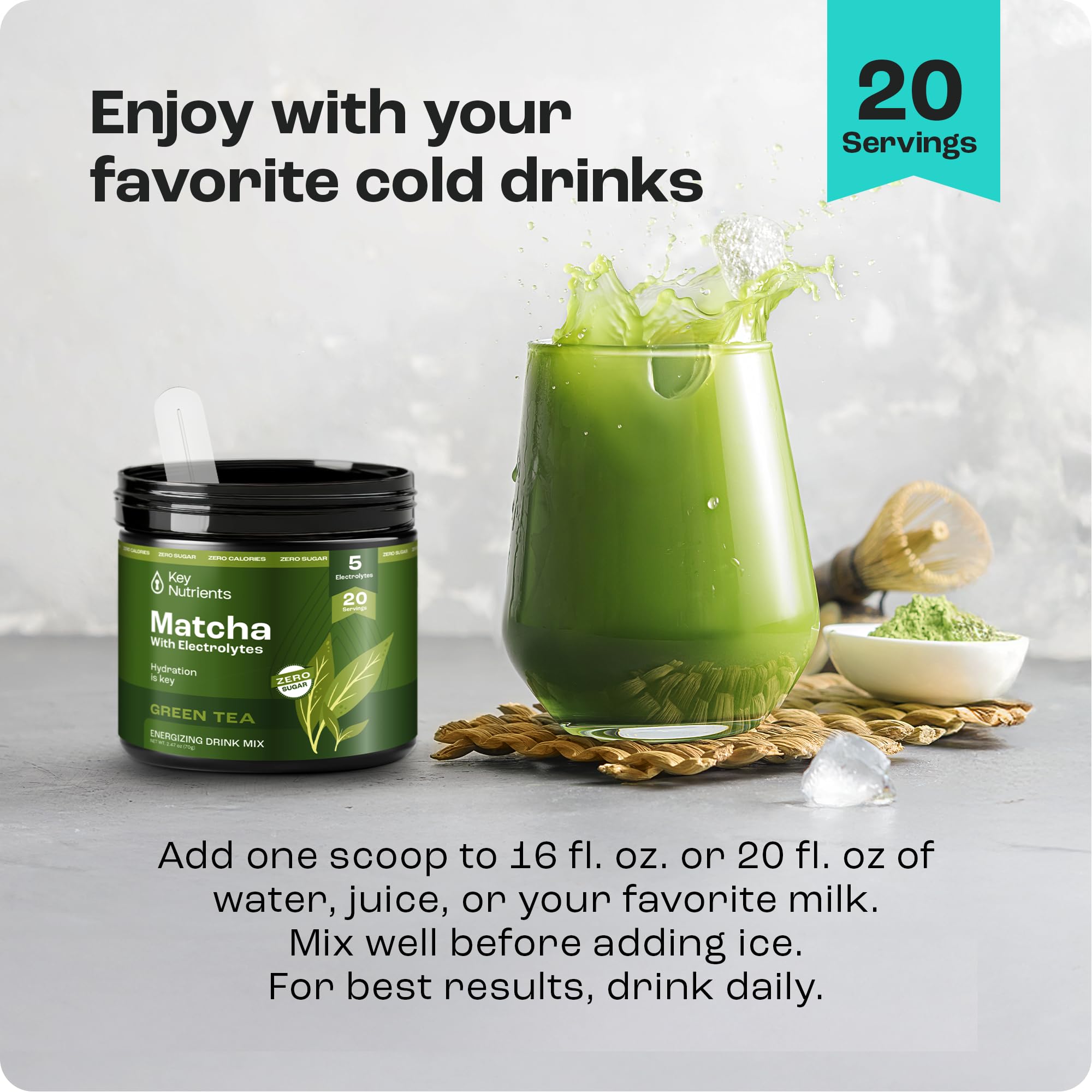 KEY NUTRIENTS matcha for wellness