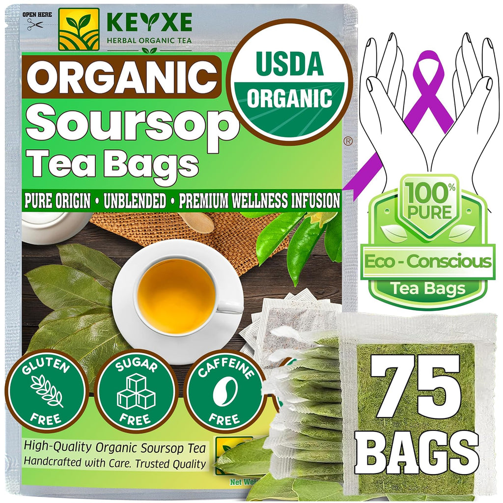 KEYXE organic soursop tea bags