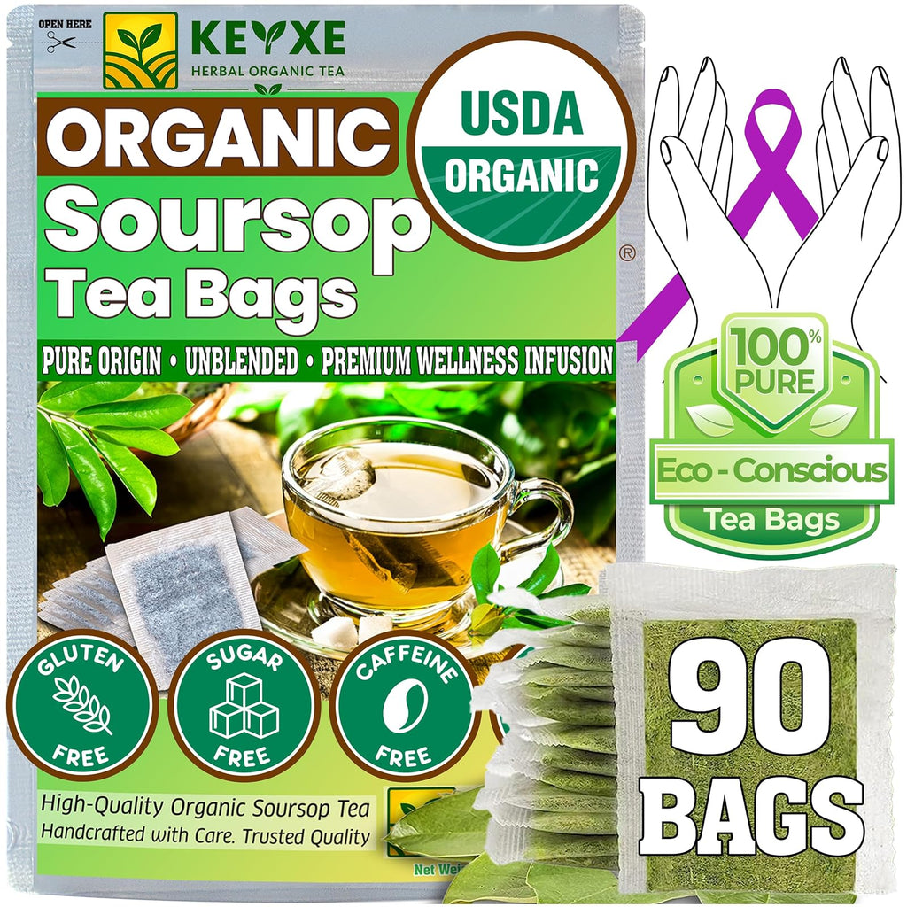 KEYXE organic soursop tea bags