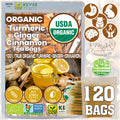 KEYXE turmeric ginger cinnamon tea bags