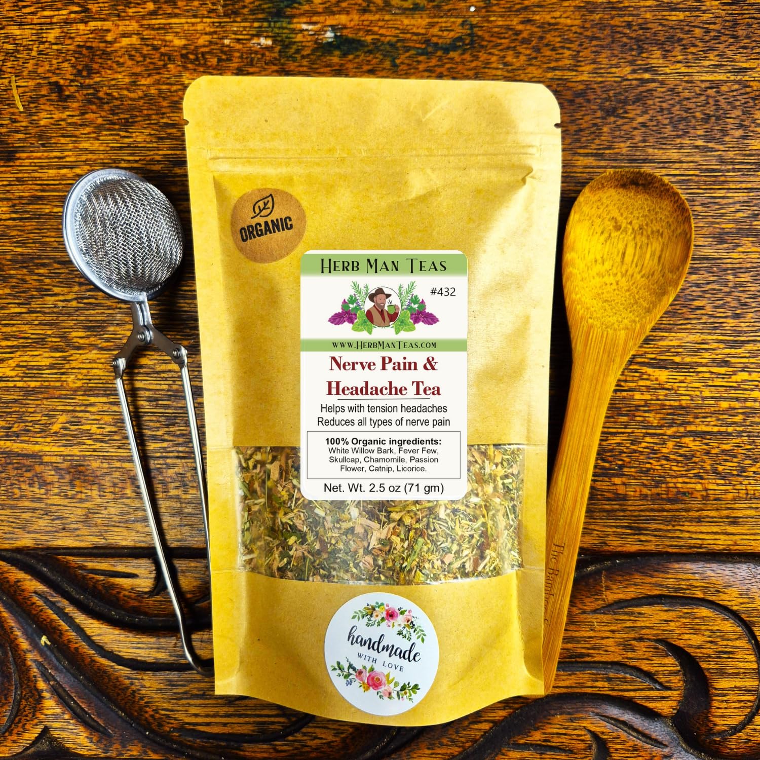 Khabir tea bags for headache relief
