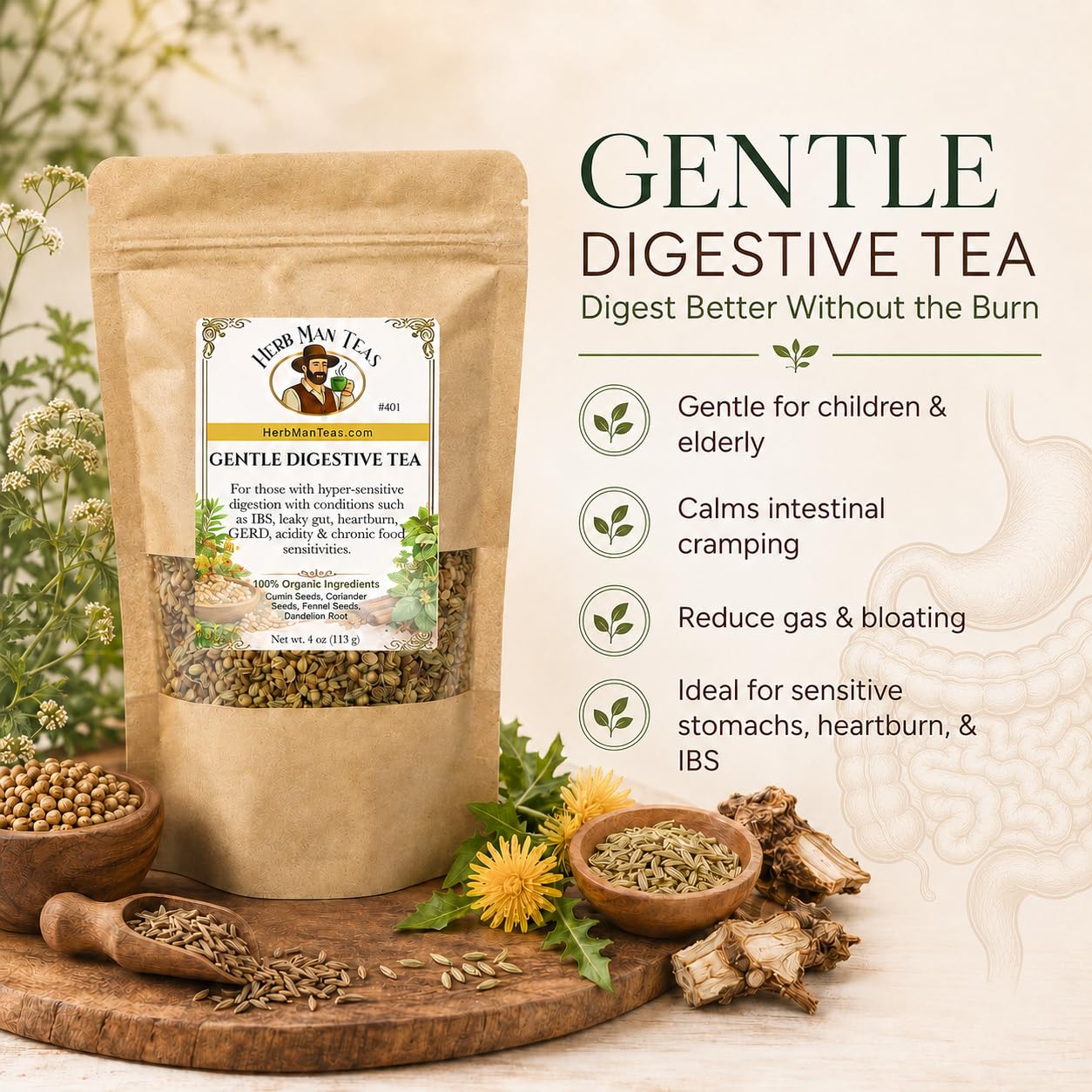 Khabir tea for IBS relief