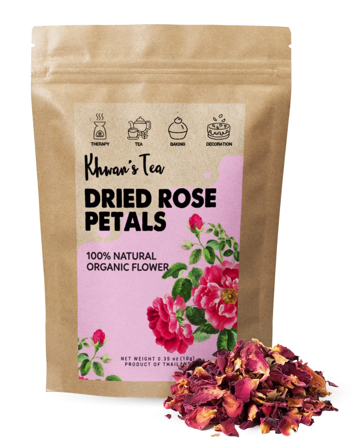 KHWAN'S TEA dried rose petals