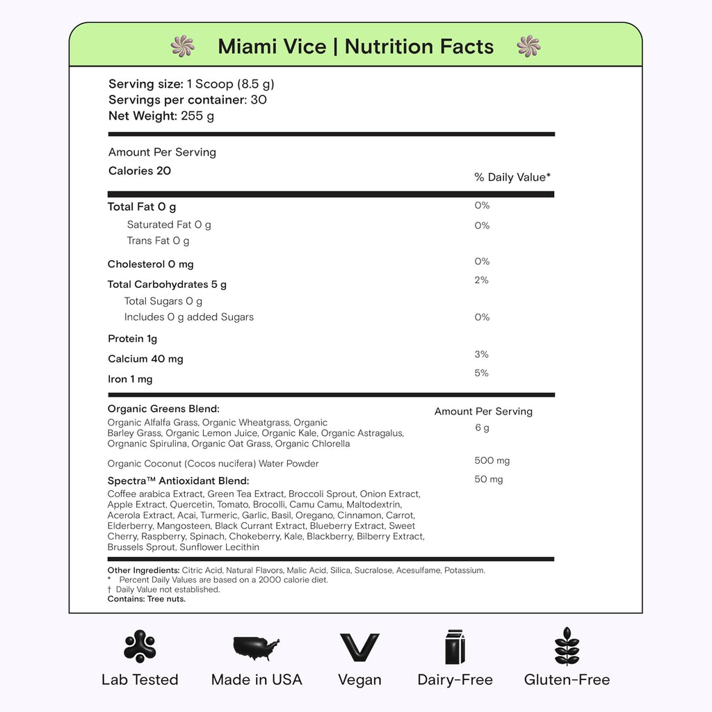Kiala Nutrition super greens for immune support