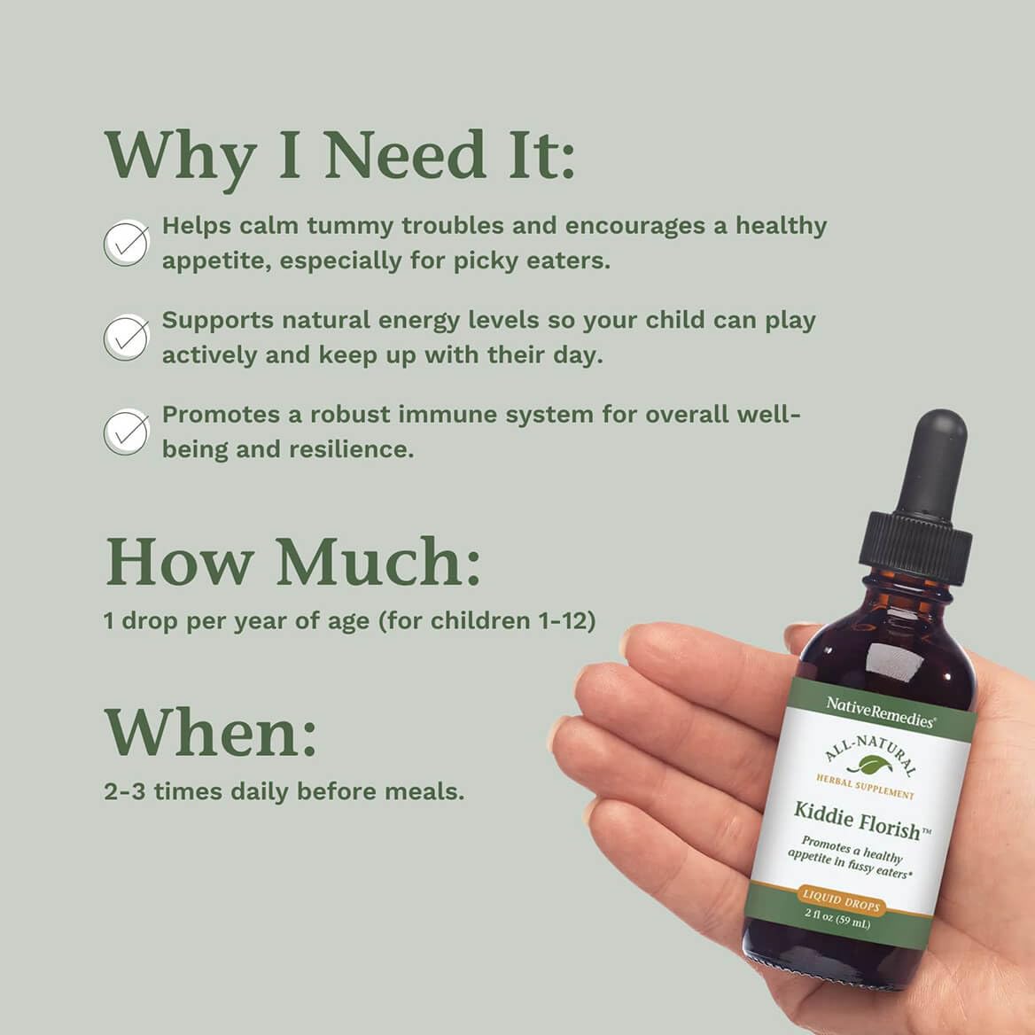 Kiddie Florish 2 fl oz bottle