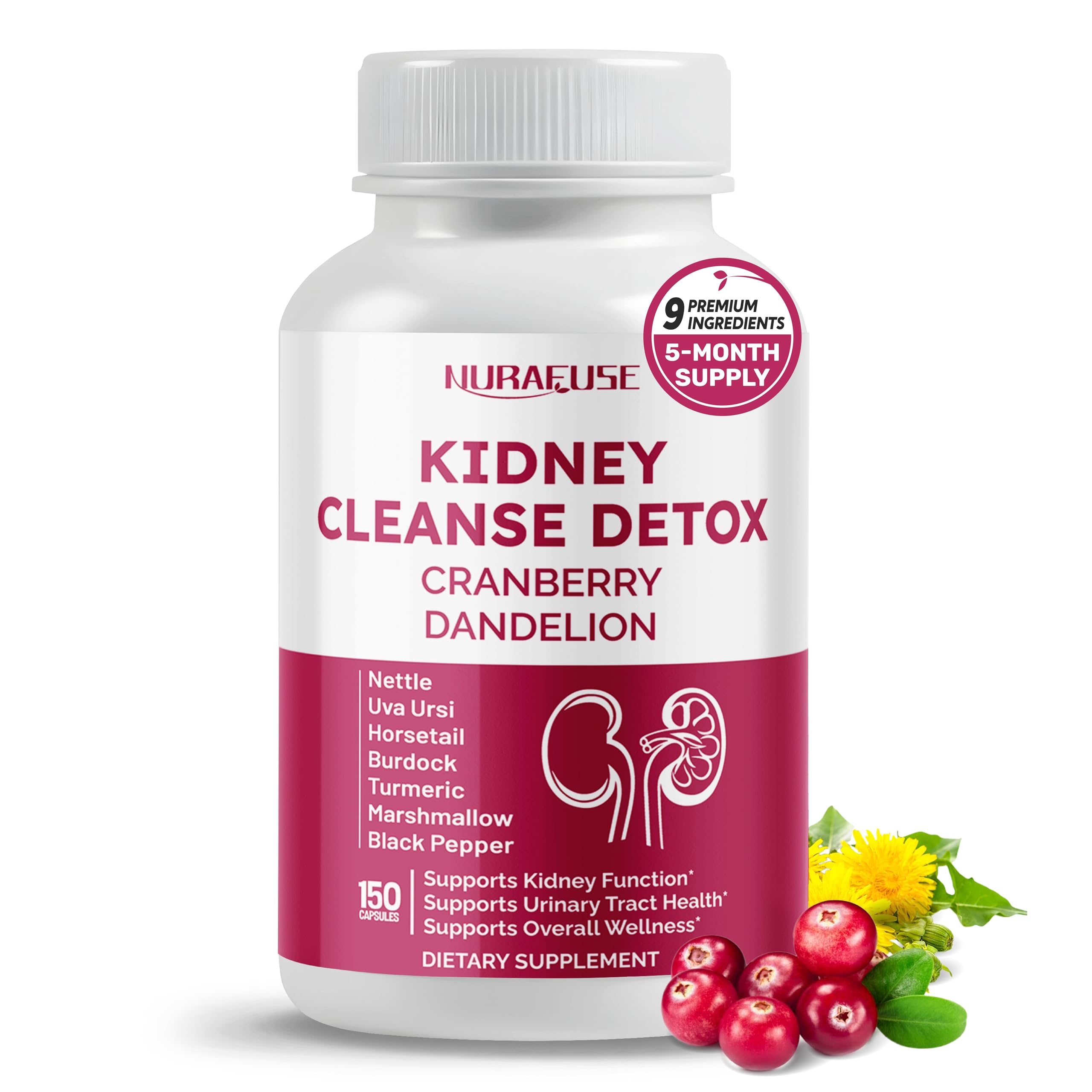 Kidney cleanse detox with cranberry