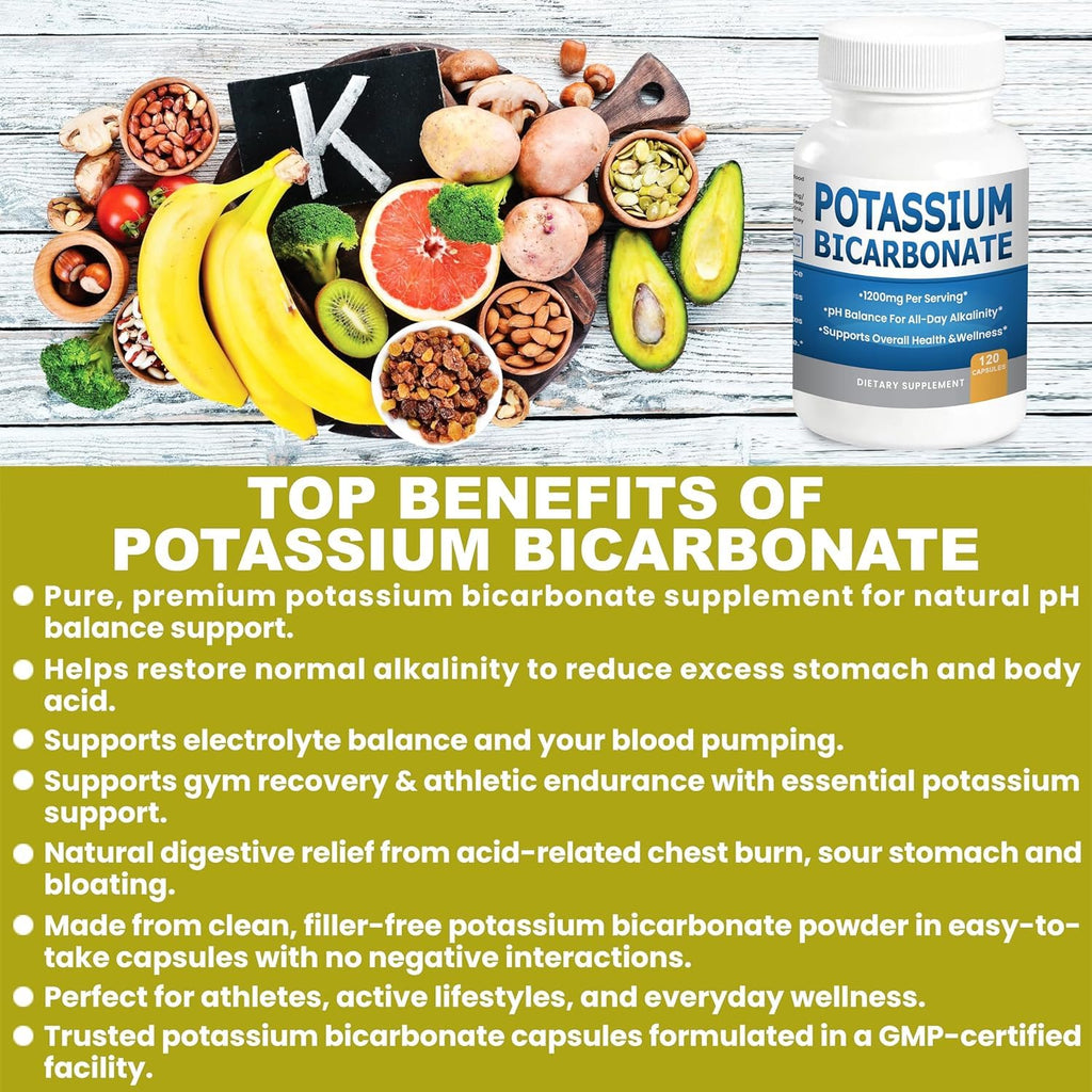 Kidney health with potassium bicarbonate