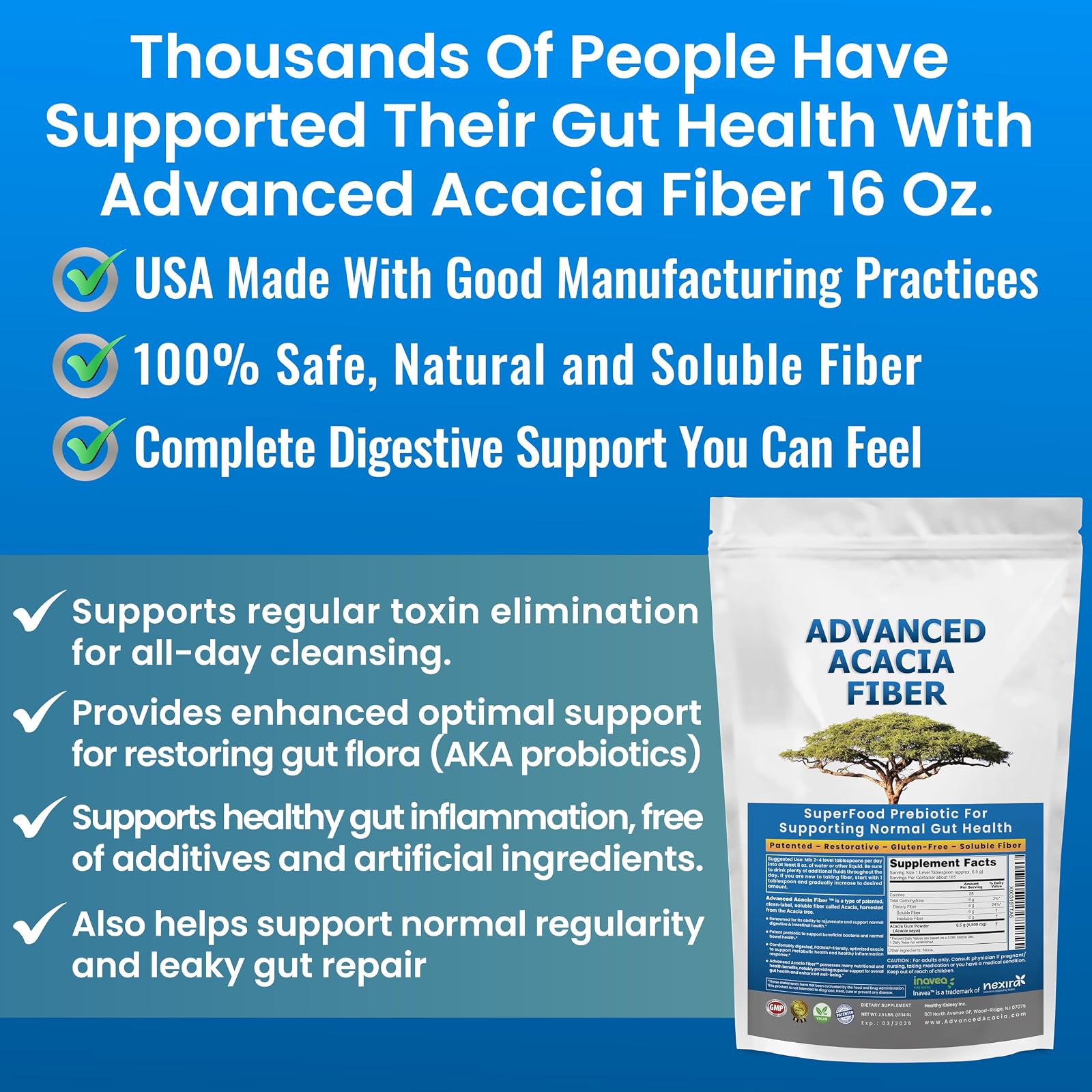kidney restore acacia fiber supplement