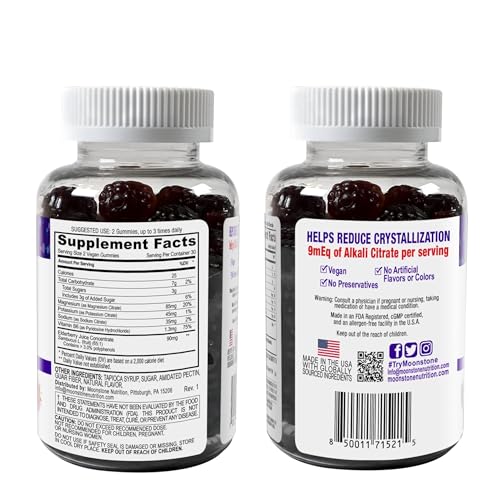 Kidney stone prevention with Moonstone gummies