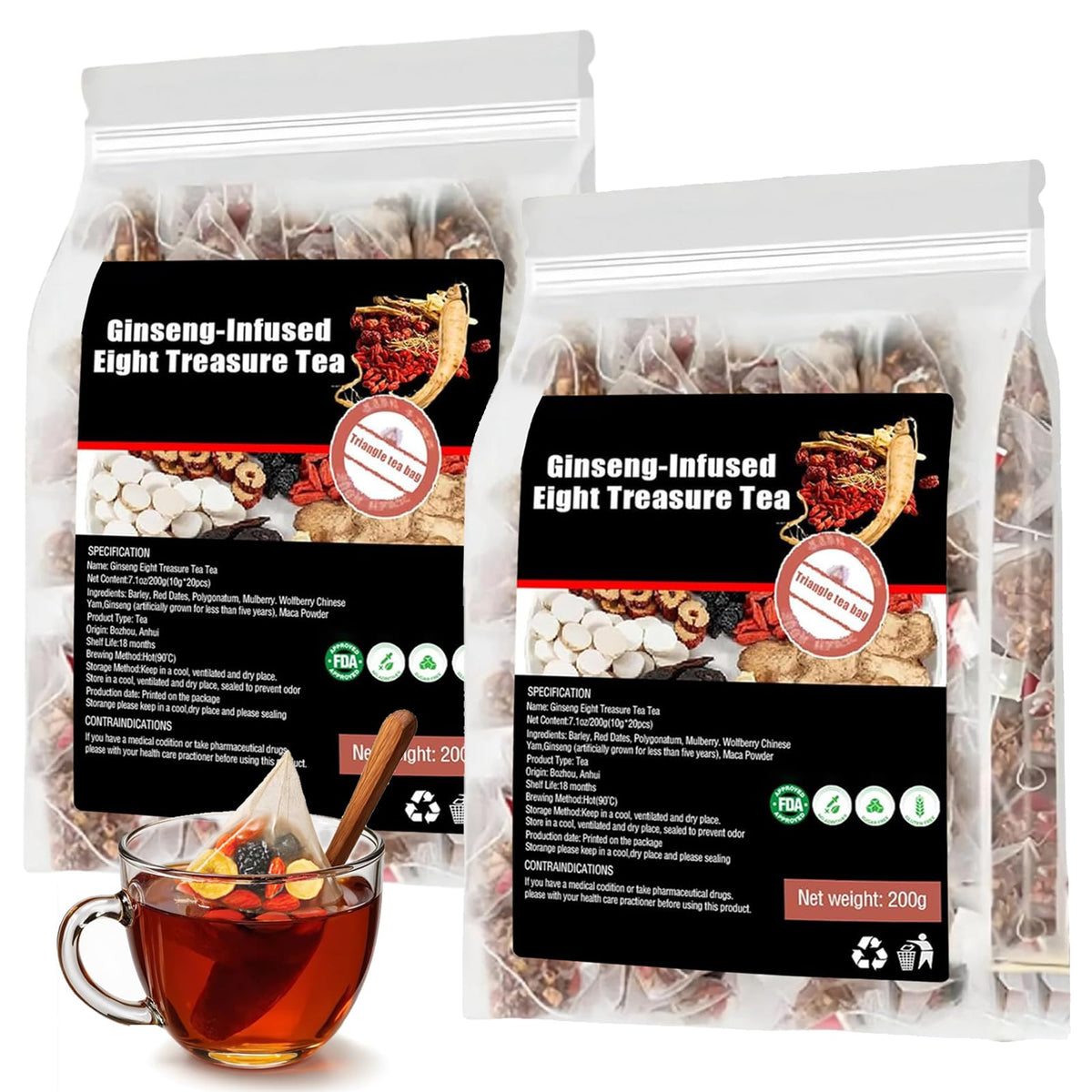 Kidney Tea Formula herbal ginseng tea