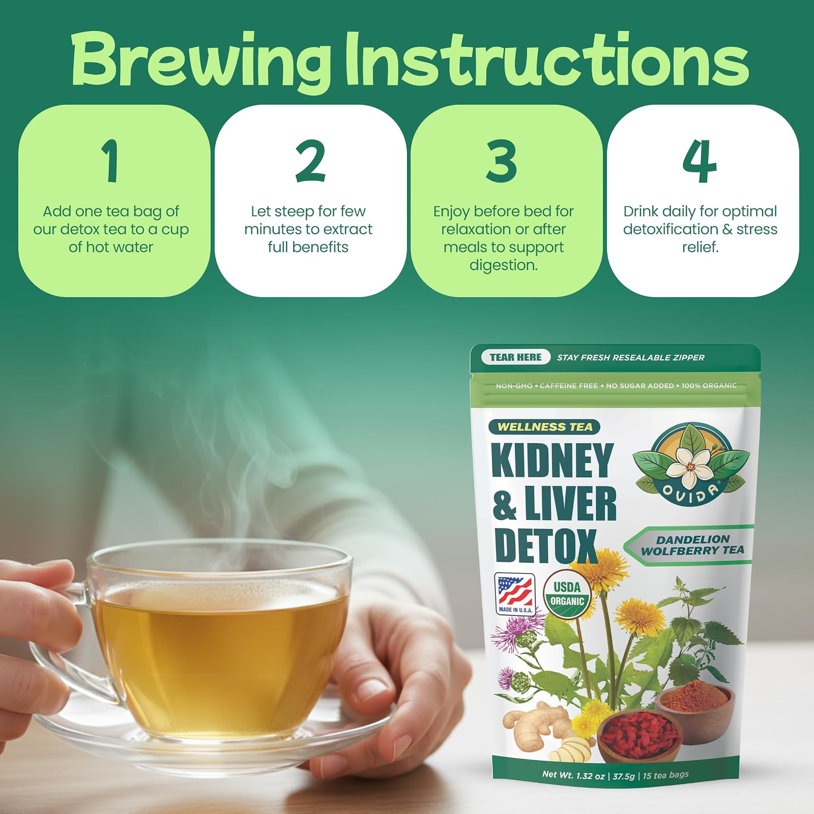 Kidneys and liver herbal infusion