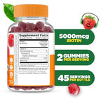 Kids biotin gummies 5000 mcg